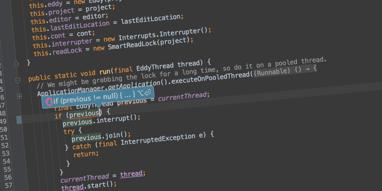 eddy - autocorrect for Java